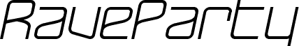 RaveParty Bold font