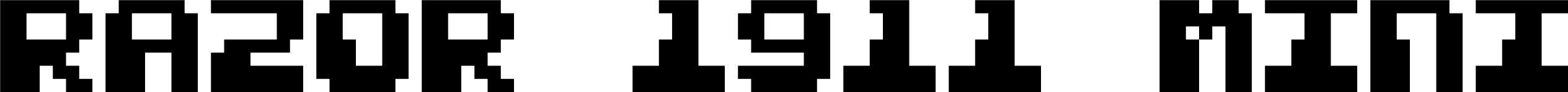 Razor 1911 Mini font | Fonts2u.com