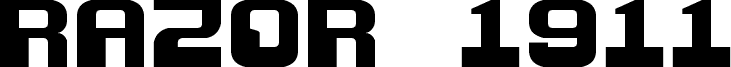 Razor 1911 Retro font | Fonts2u.com