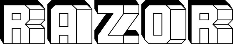 Razor Regular font | Fonts2u.com