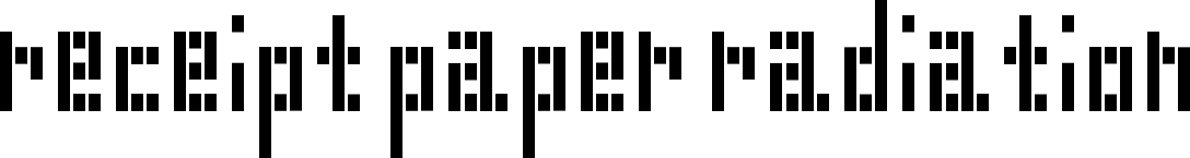 Receipt Paper Radiation Regular font | Fonts2u.com