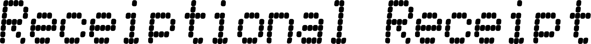 Receiptional Receipt Regular font | Fonts2u.com