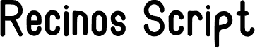 RecinosScript Italic Regular font | Fonts2u.com