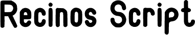 RecinosScript Bold Regular font | Fonts2u.com