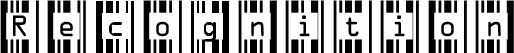 Recognition font | Fonts2u.com