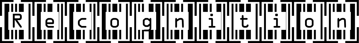 Recognition font