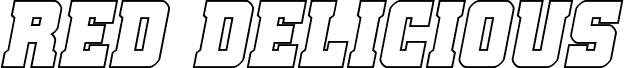 Red Delicious Outline font | Fonts2u.com
