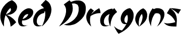 Red Dragons font | Fonts2u.com