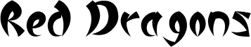 Red Dragons font | Fonts2u.com