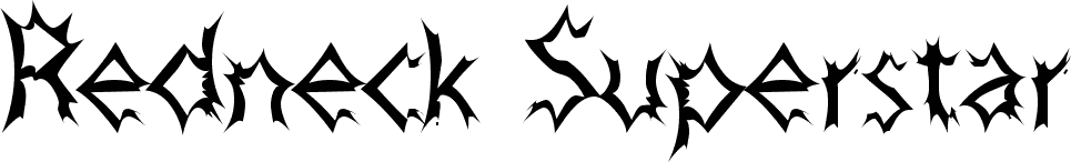 Redneck Superstar font | Fonts2u.com