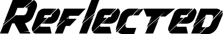 Reflected font | Fonts2u.com