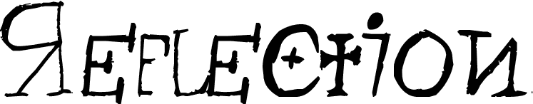Reflection font