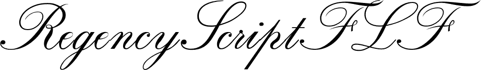 RegencyScriptFLF font