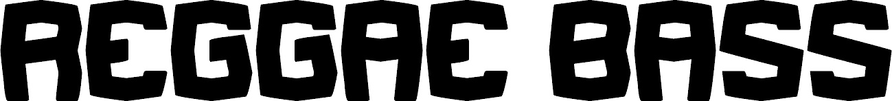 REGGAE BASS Bold font