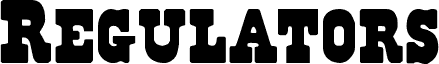 Regulators Outline font