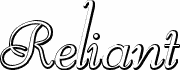 Reliant Shadow Free font