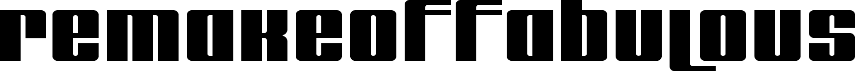 remakeoffabulous font | Fonts2u.com