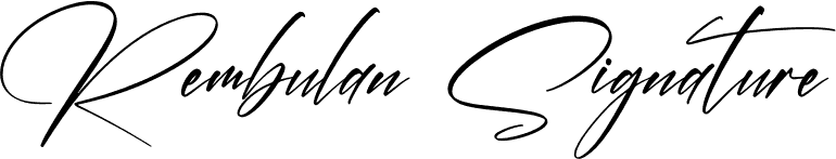 Rembulan Signature font | Fonts2u.com