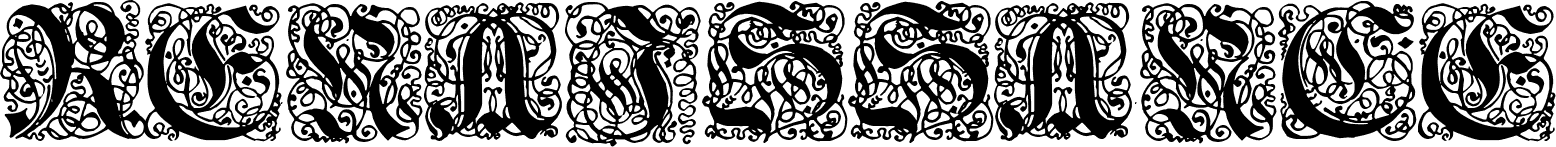 Renaissance-Initialen font | Fonts2u.com