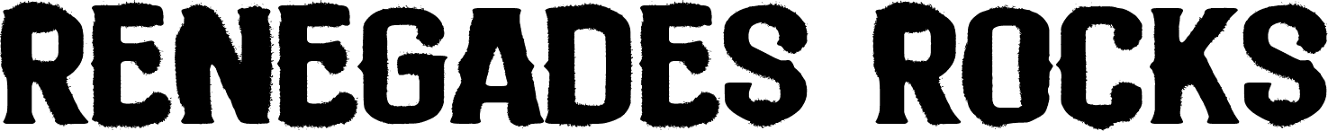 Renegades Rocks font | Fonts2u.com