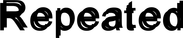 Repeated:-Þ font