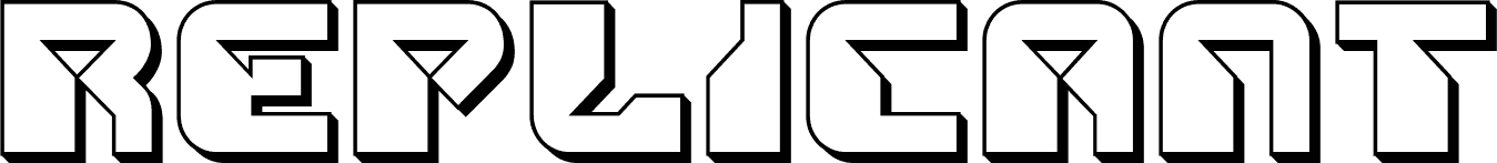 Replicant 3D font | Fonts2u.com