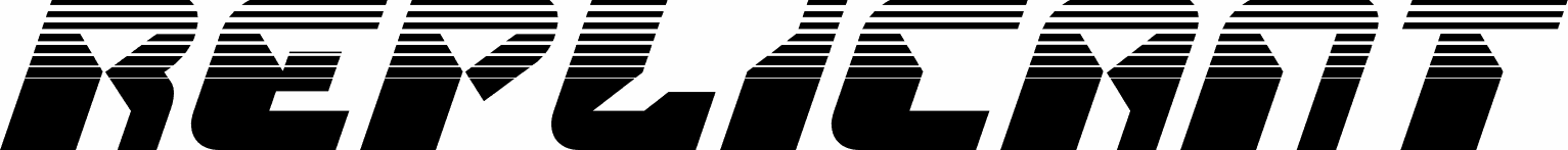 Replicant Halftone Italic font