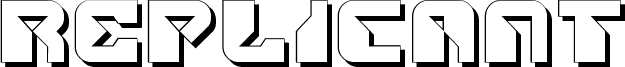 Replicant Shadow Italic font