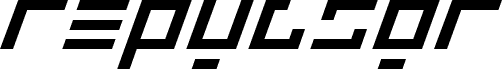 Repulsor Italic font | Fonts2u.com