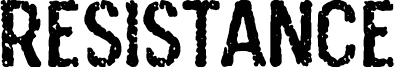 resistance Regular font