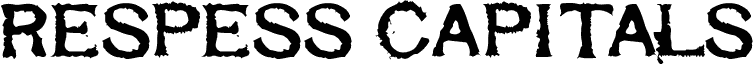 Respess Capitals Excessive font