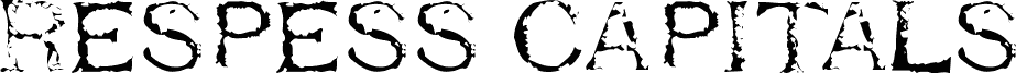 Respess Capitals Excessive font