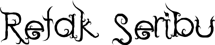 Retak Seribu font | Fonts2u.com
