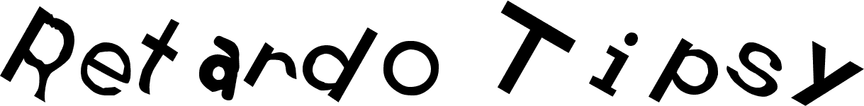 Retardo Tipsy font | Fonts2u.com