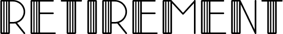 Retirement Italic font