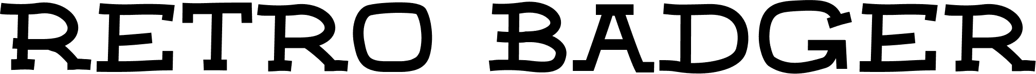 Retro Badger font | Fonts2u.com