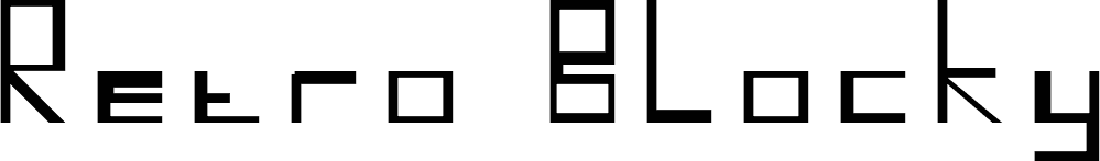 Retro Blocky font | Fonts2u.com