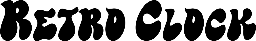 Retro Clock font | Fonts2u.com