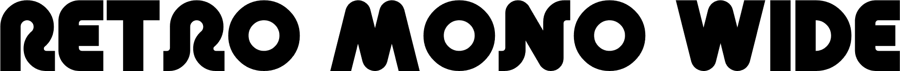 Retro Mono Wide font