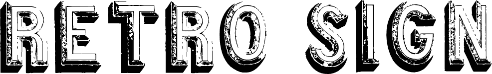 Retro sign font | Fonts2u.com