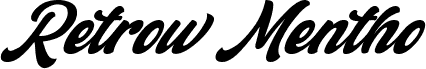 Retrow Mentho font