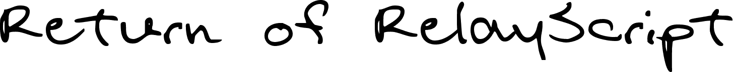 Return of RelayScript font | Fonts2u.com
