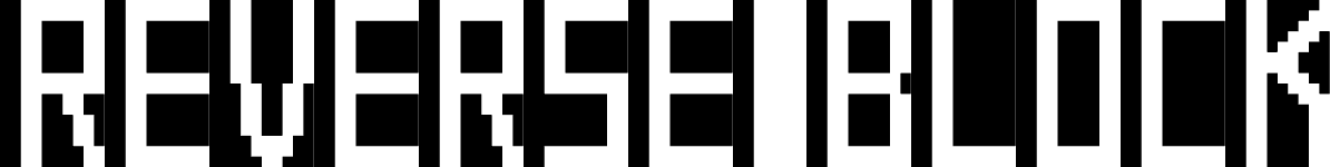 Reverse Block Regular font | Fonts2u.com
