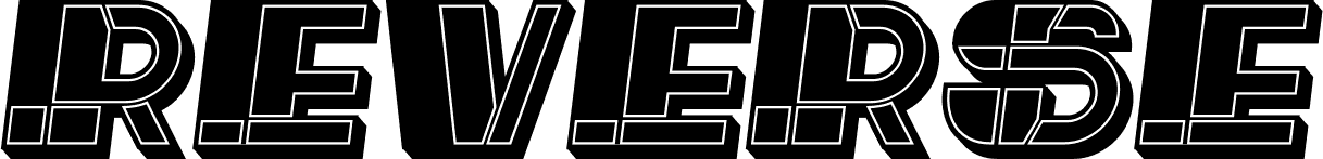 Reverse Filled Italic font | Fonts2u.com