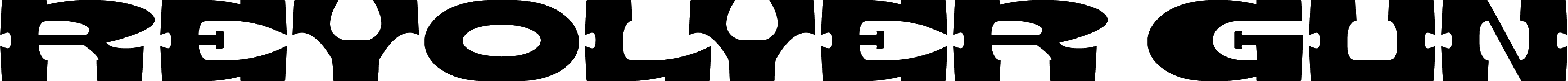 REVOLVER GUN font