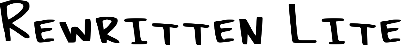 Rewritten Lite Regular font | Fonts2u.com