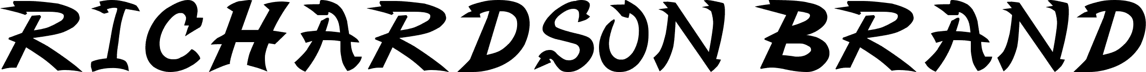 Richardson Brand Lightning Bolt font