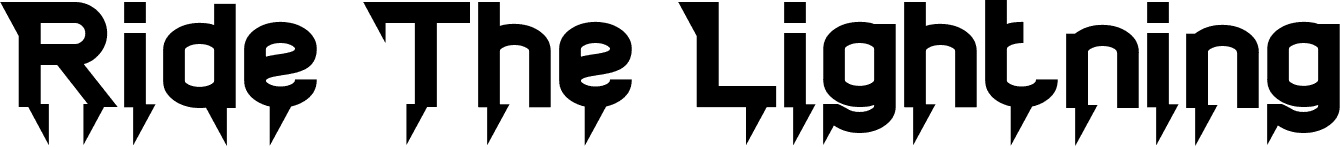 Ride The Lightning Bold font | Fonts2u.com