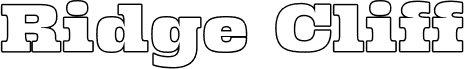 RidgeCliffOutlineRegDEMO-Italic font | Fonts2u.com