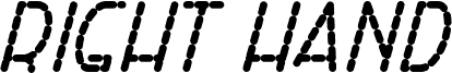 Right Hand Extra Bold font | Fonts2u.com